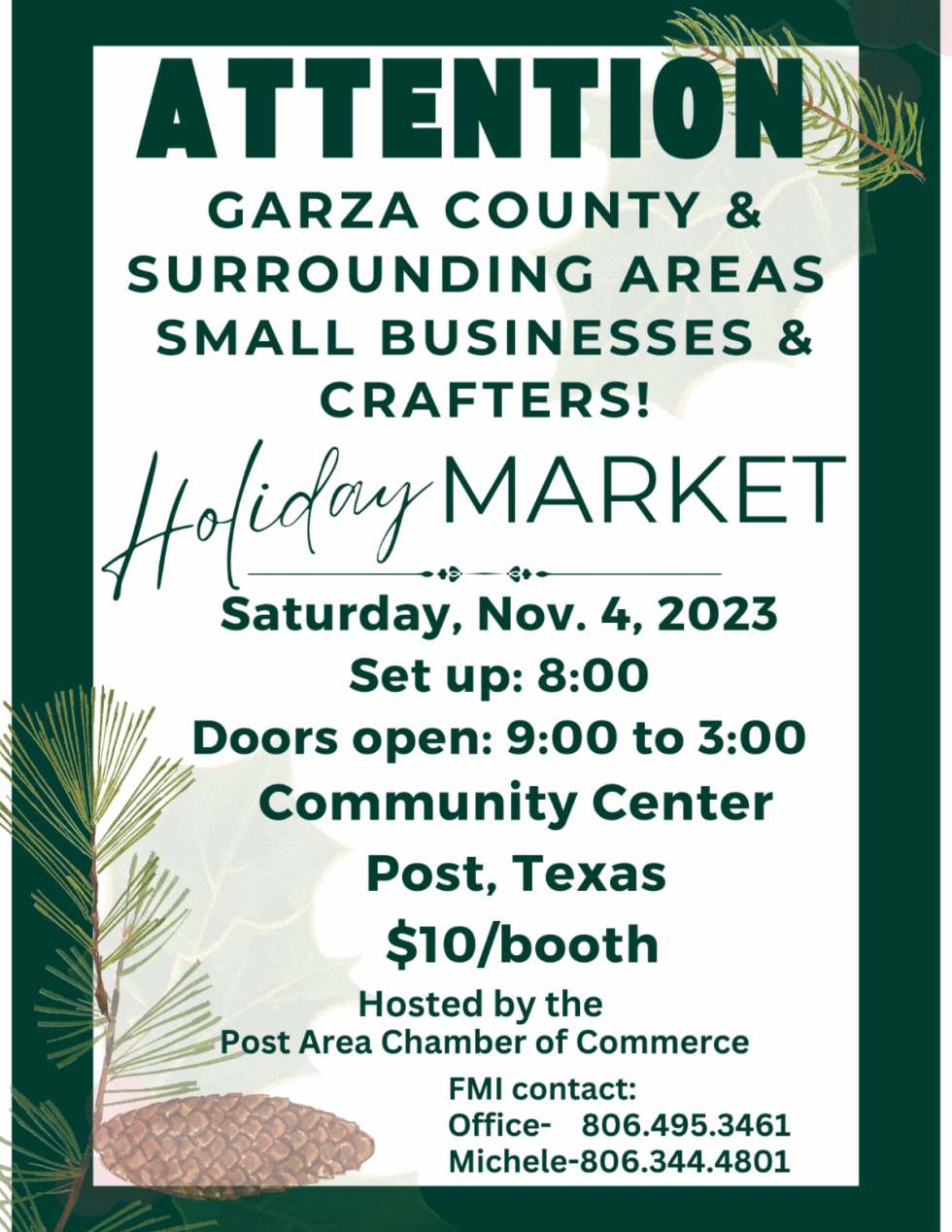 Post, Texas, Chamber of Commerce | Welcome to Post, Texas